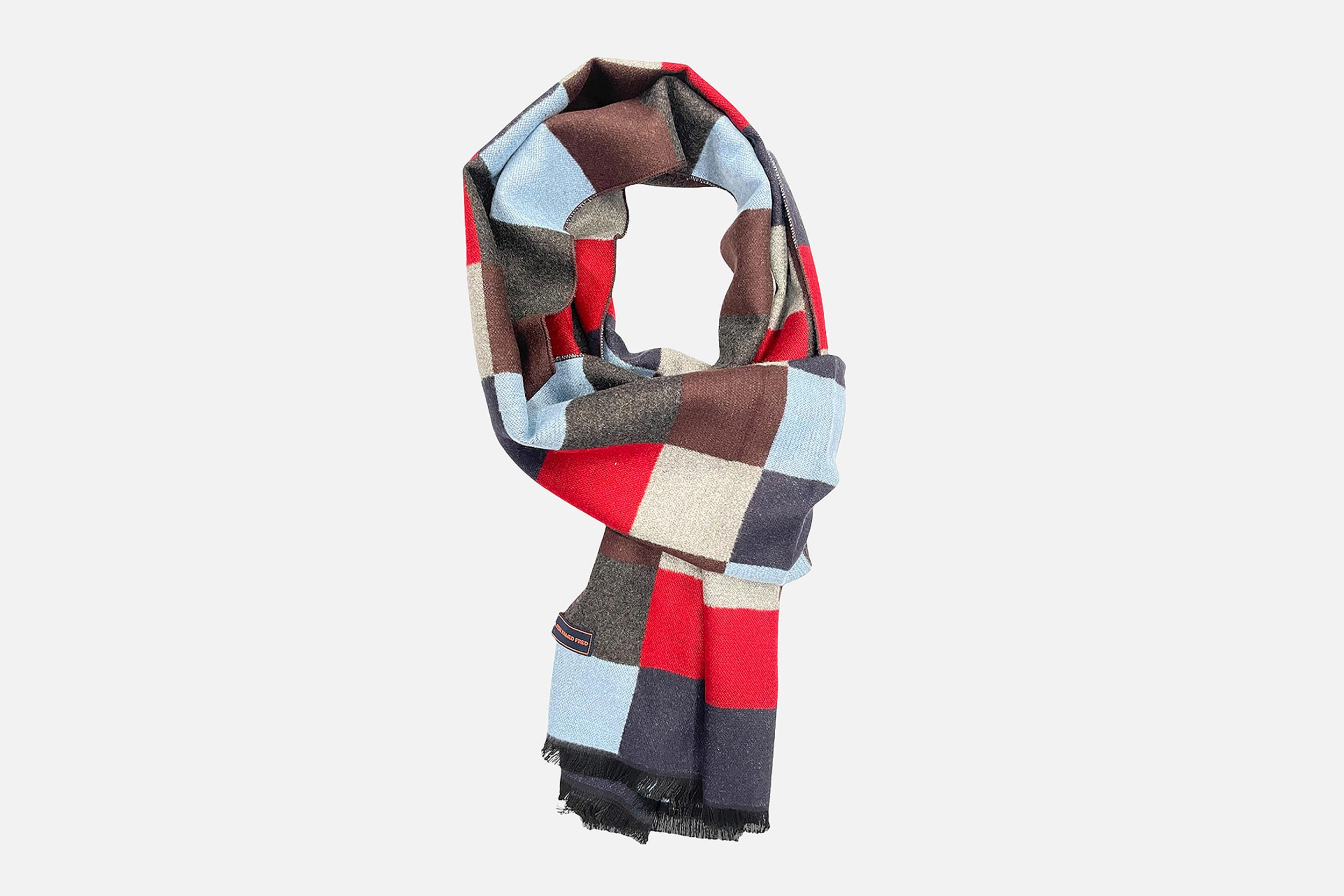 A Fish Named Fred - SCARF BLOCK MULTICOLOR BLUE Scarves and shawls on ...