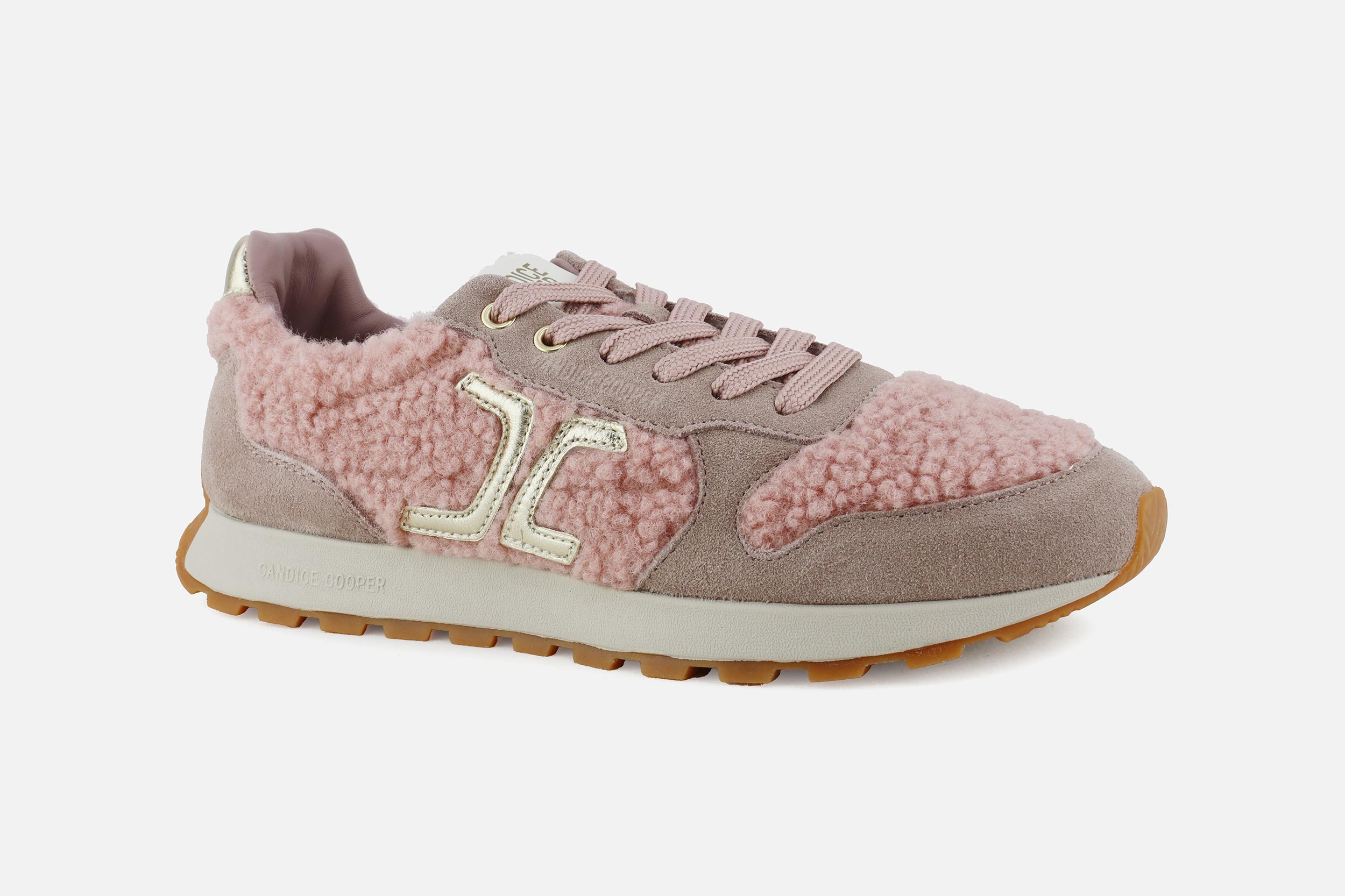 Candice Cooper - PLUME 5 SUEDE TEDDY ROSE Sneakers on labotte