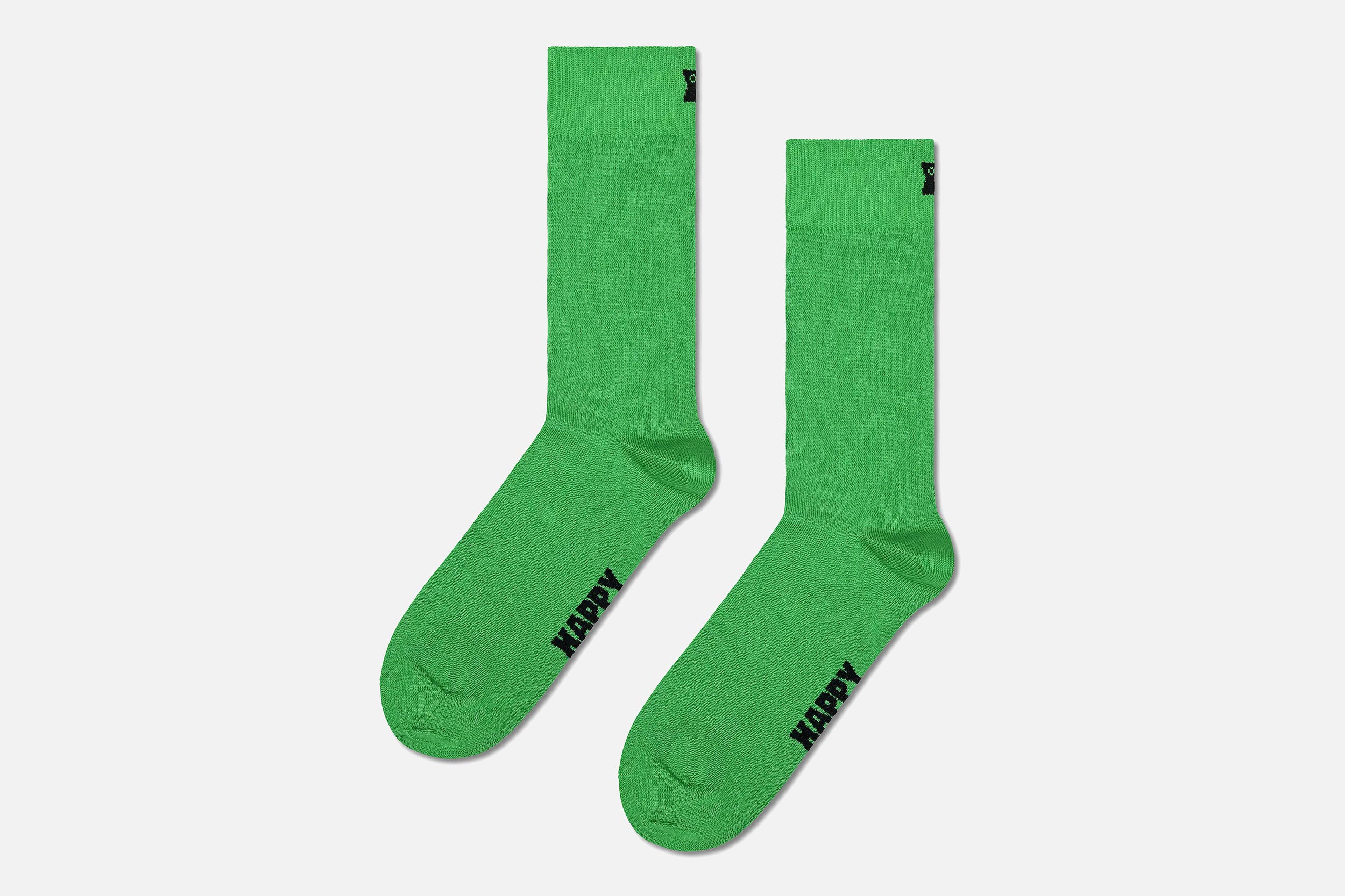 Happy Socks - SOLID SOCK GREEN Ankle high on labotte