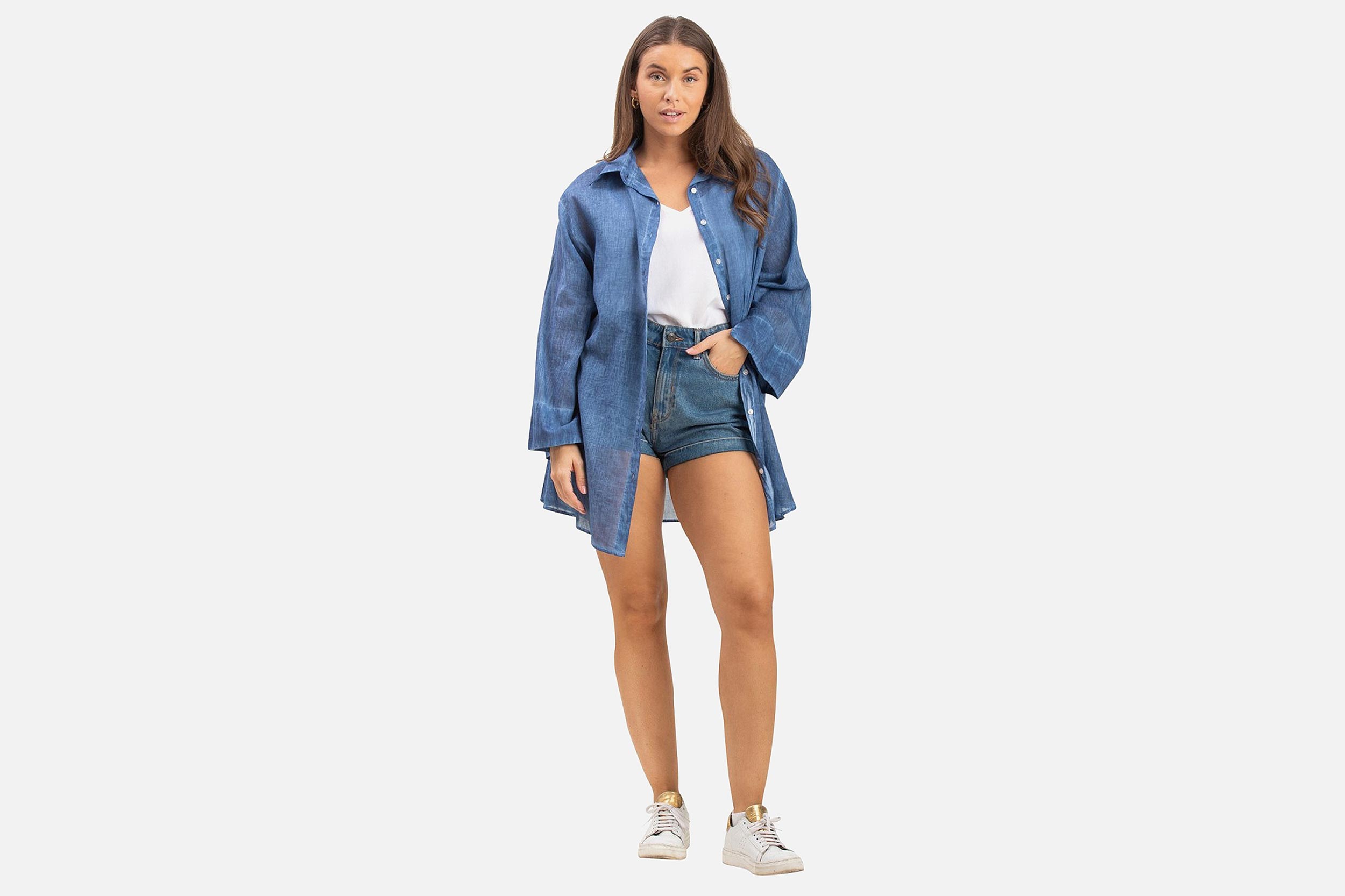 Terre Rouge - CHEMISE AM WASHED NAVY Tops on labotte